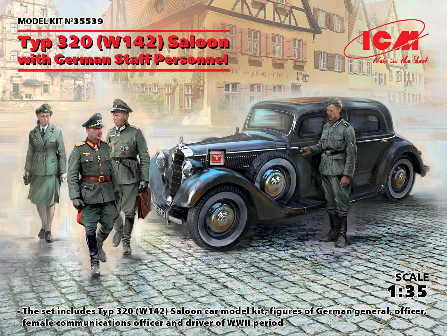ICM 35539 – Typ 320 (W142) Saloon with German Staff Personnel ...