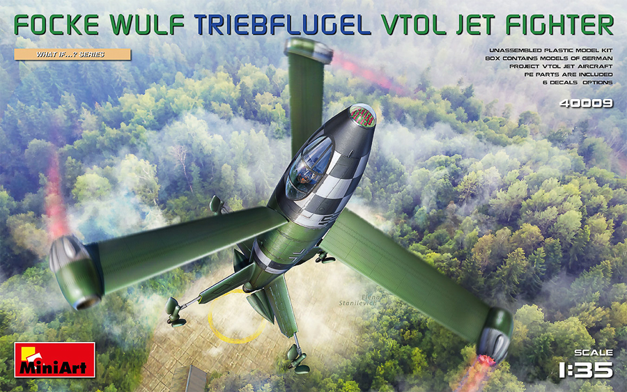 Focke Wulf Triebflügel VTOL Jet Fighter – MiniArt 40009 – 1/35 ...