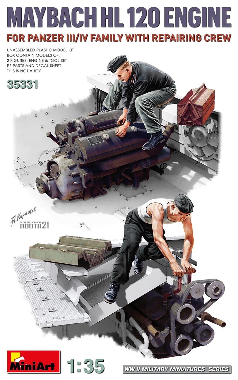 MiniArt 35331 – MAYBACH HL 120 ENGINE FOR PANZER III/IV FAMILY WITH ...