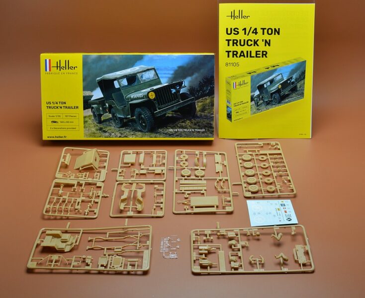 Heller 81105 – US 1/4 TON TRUCK ‚N TRAILER – Kitchecker Modell Journal